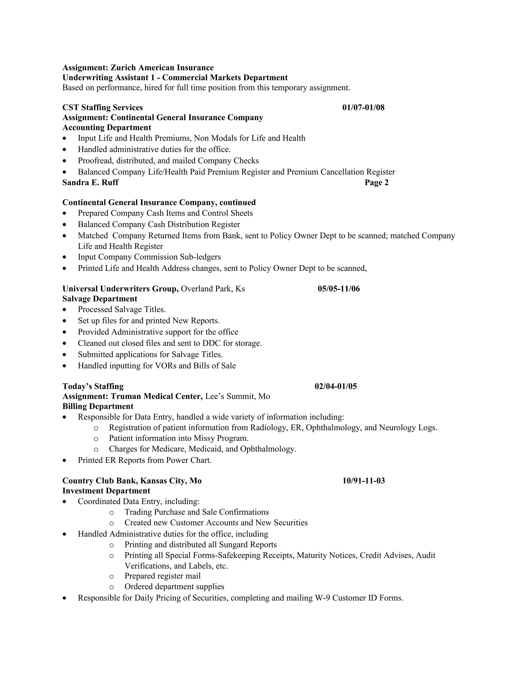 Sandy's Resume-2 | PDF