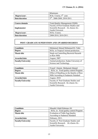 DR Osman, O. A. CV (2016) | PDF