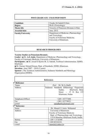 DR Osman, O. A. CV (2016) | PDF