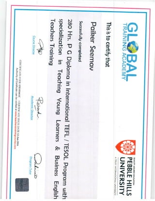 Paiker -Certificate-GTA | PDF