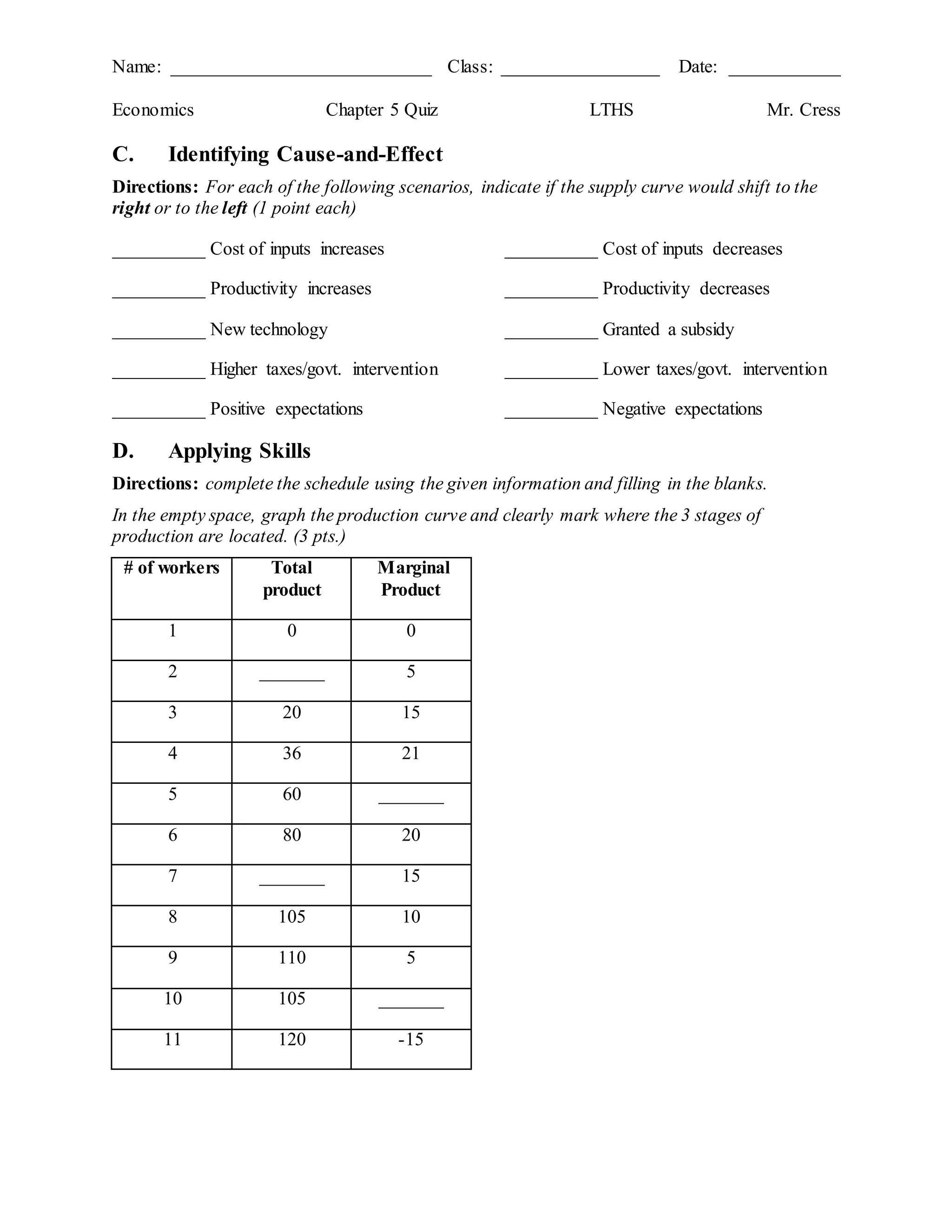 Chapter 5 Quiz | PDF