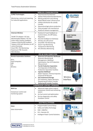 Pacific Brochure Products | PDF