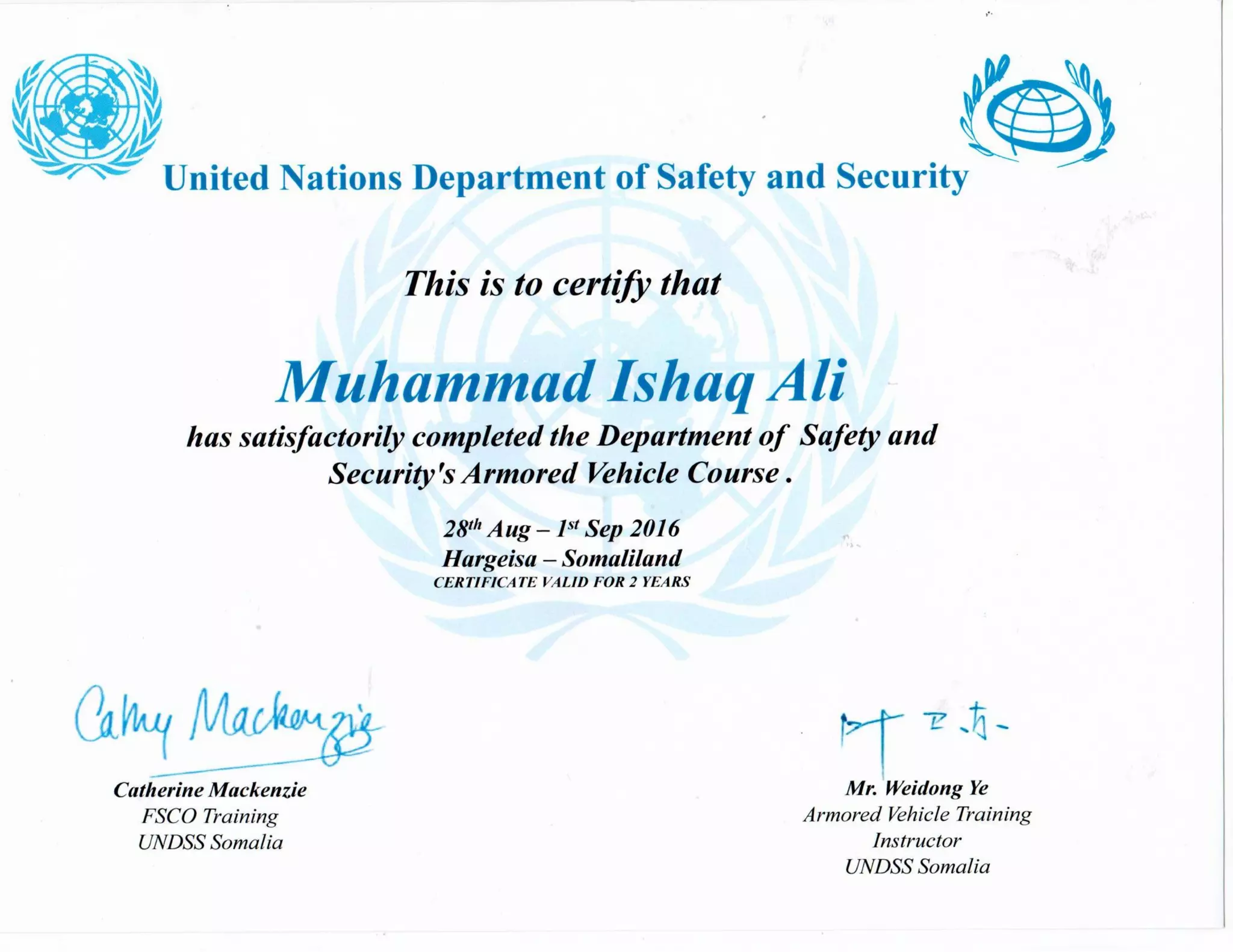 Certificate of AV,s Training | PDF