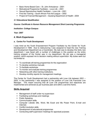 CURRICULUM VITAE MACDONALD VETHO | DOC