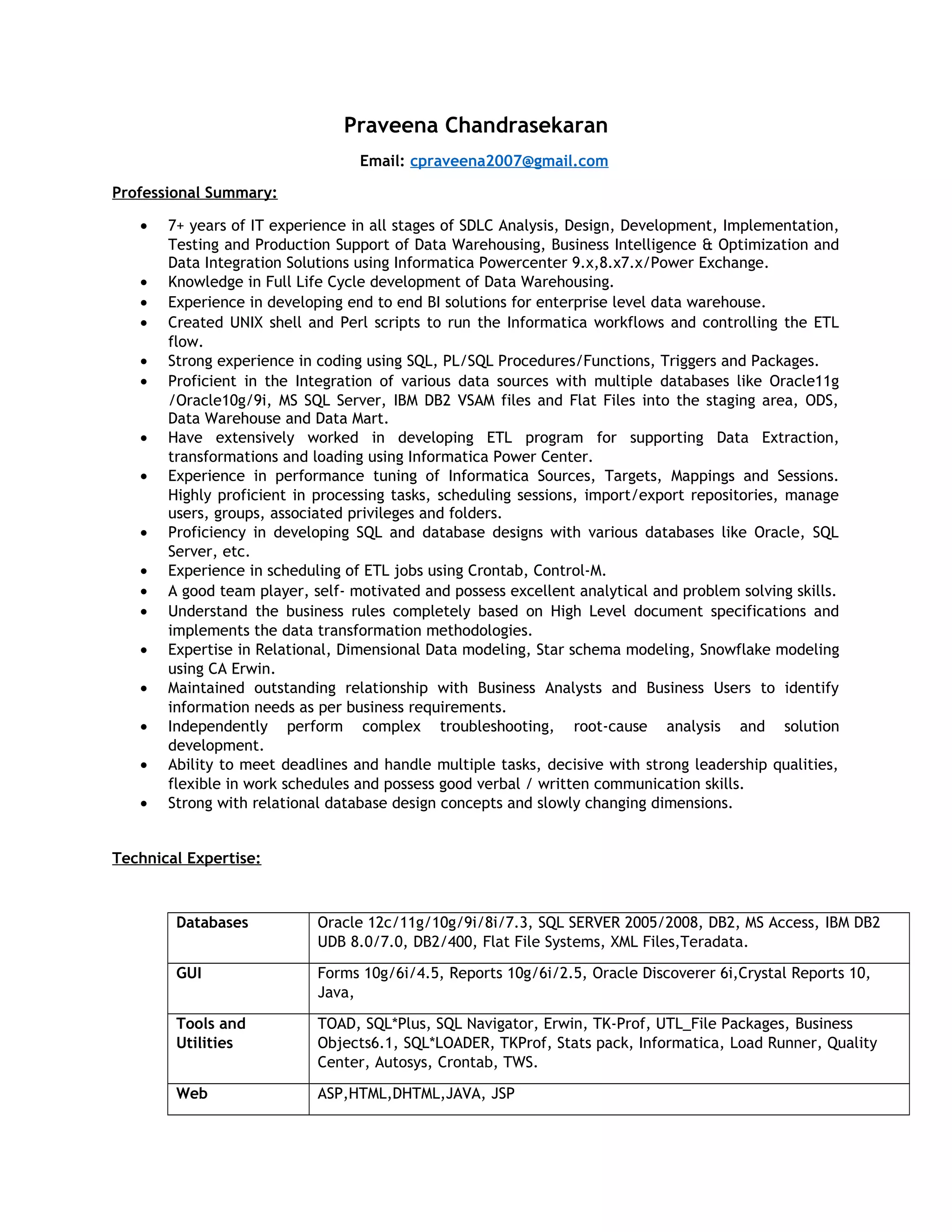 Praveena-Resume-Lead | DOC
