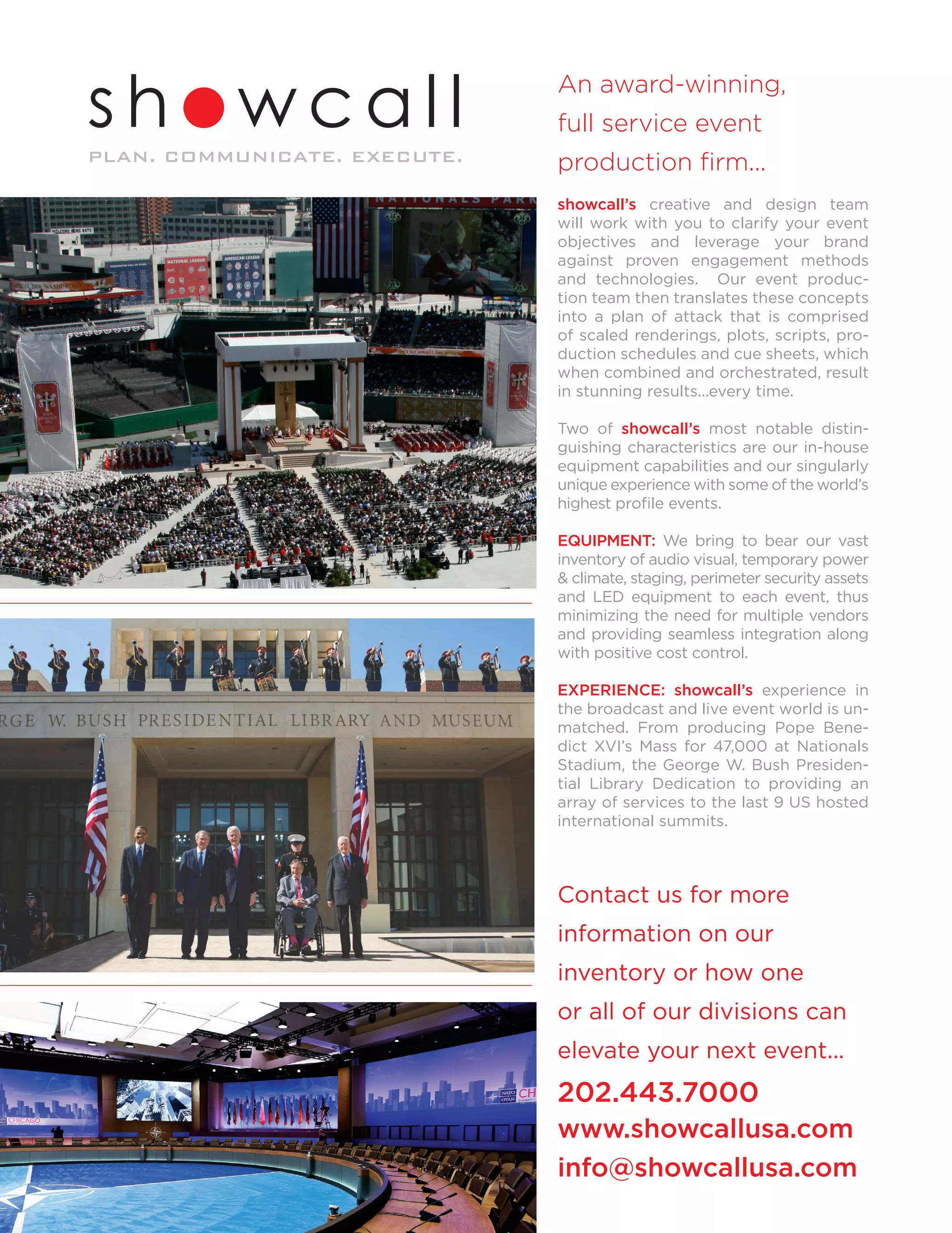 Showcall Capabilities | PDF