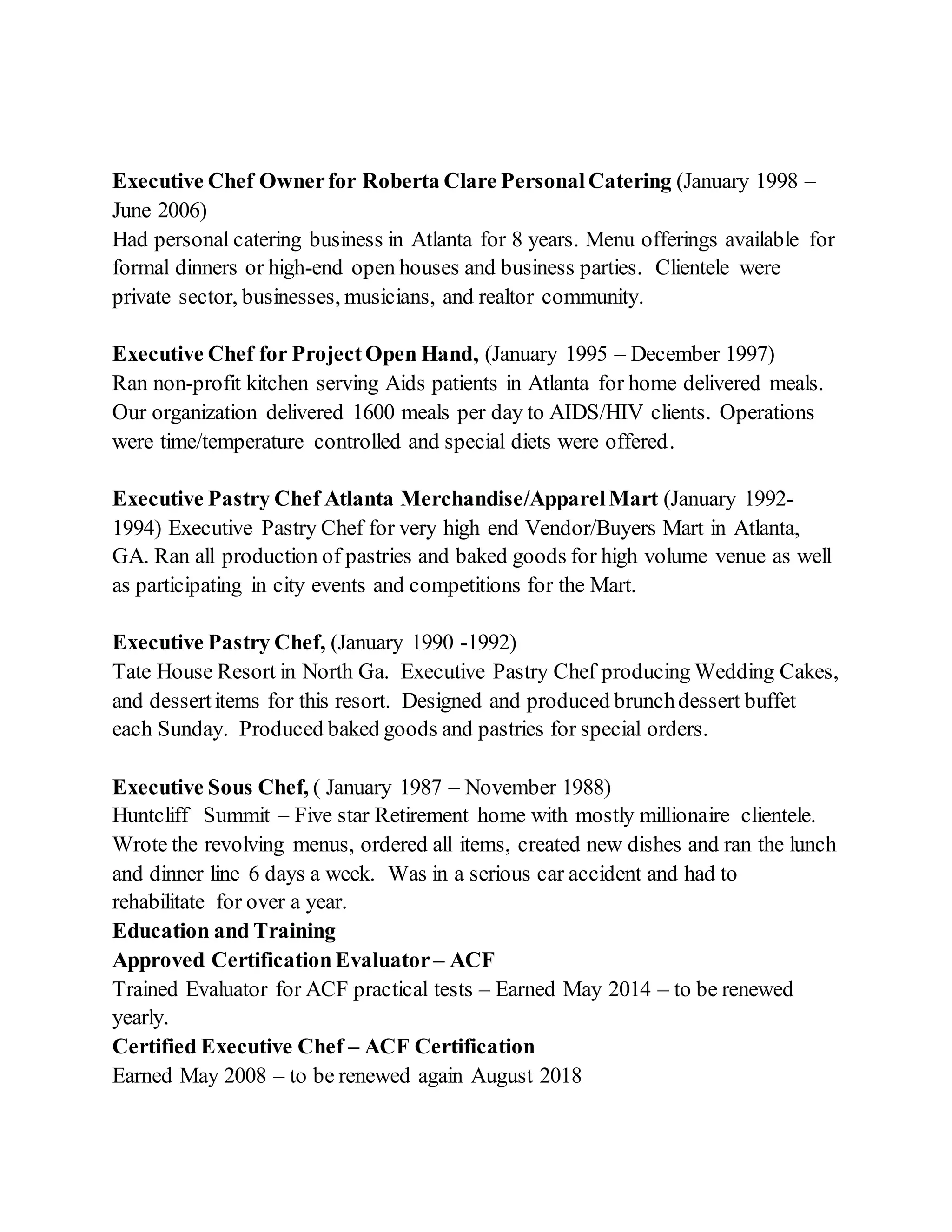 Roberta Clare resume III | DOCX