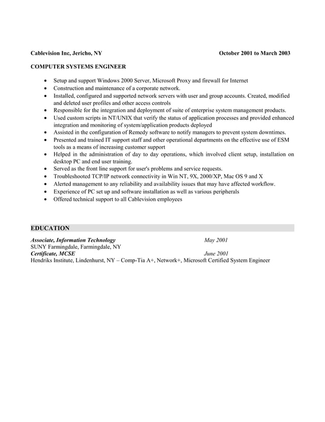 RESUME16 | PDF
