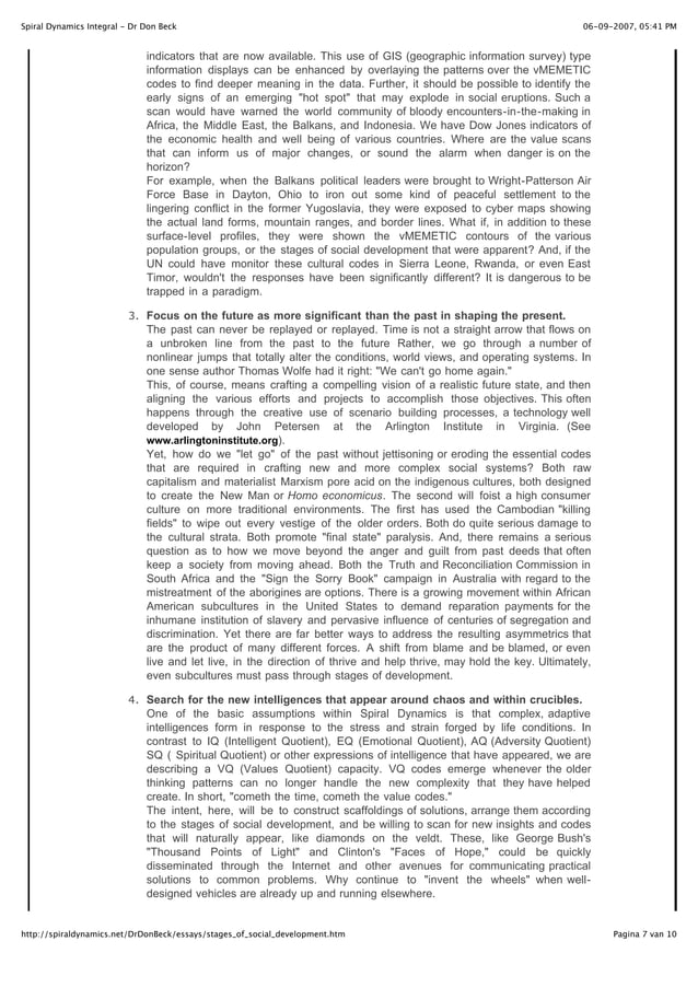 E6 beck don stages of social development | PDF