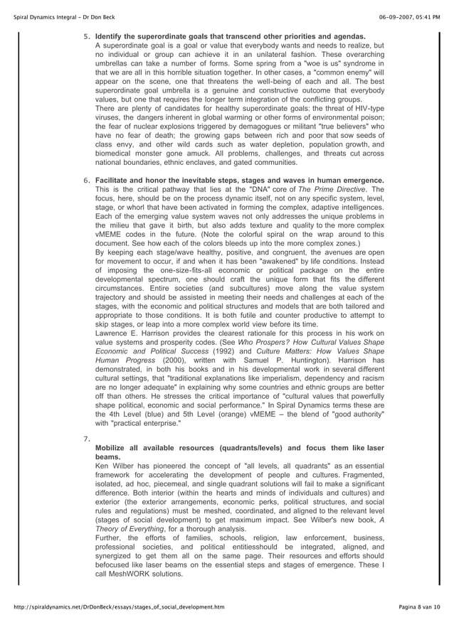 E6 beck don stages of social development | PDF