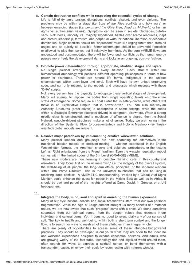 E6 beck don stages of social development | PDF