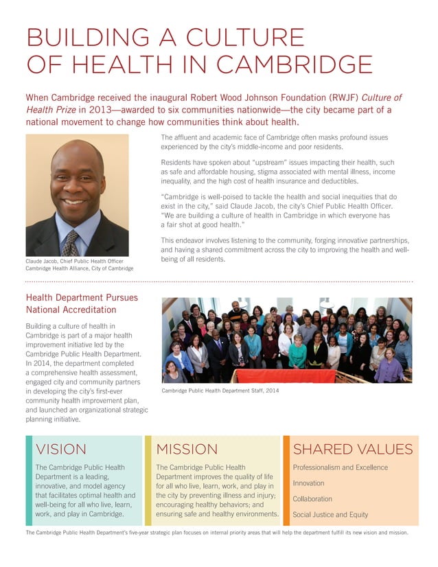 2015 Cambridge Public Health Department Bulletin | PDF