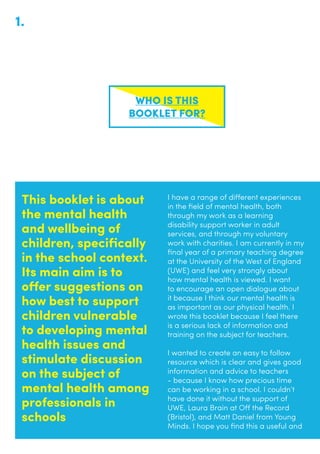 FINAL PRINTED MH IN SCHOOLS BOOKLET K.SLATER | PDF
