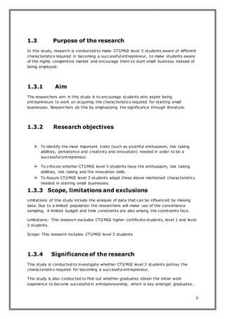 Research Proposal. Group 1 - Copy | DOCX