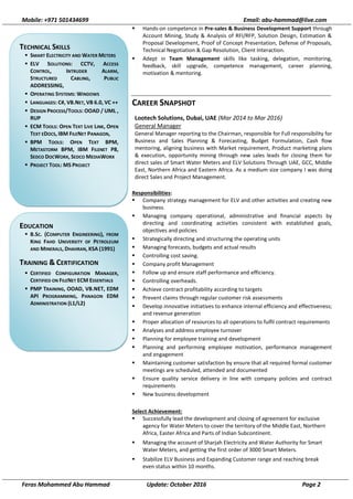 Resume - Feras Mohammed Abu Hammad | PDF