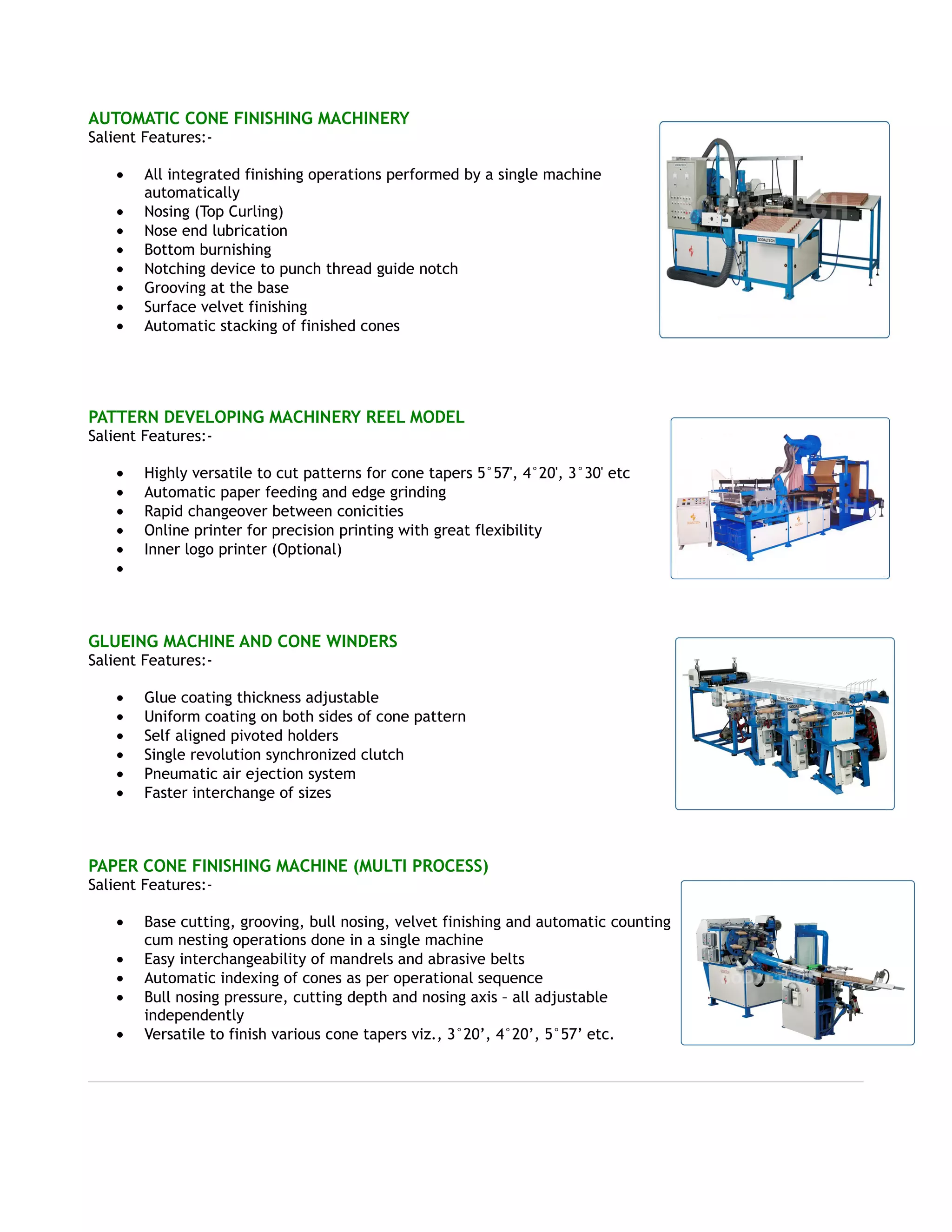 MACHINES-DESCRIPTIONS | PDF