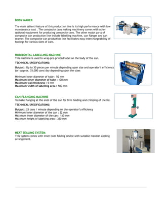 MACHINES-DESCRIPTIONS | PDF