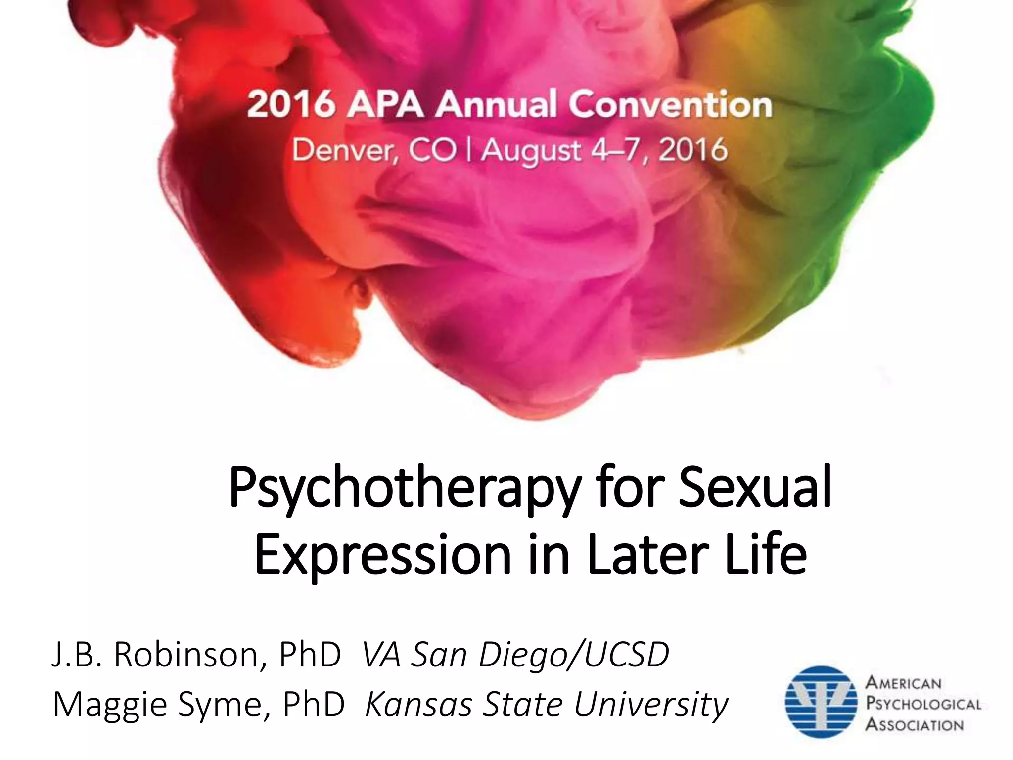 APA Slides - Robinson & Syme | PPT