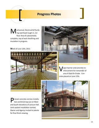 Construction Monthly Progress Report - June 2011 | PDF