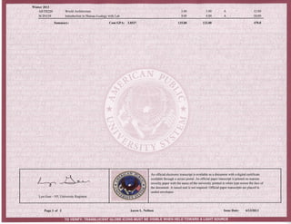 AMU Transcript 3 of 3 | PDF