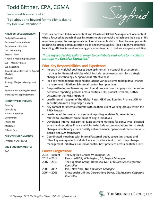 Bittner_Todd_Profile_GENERAL | DOCX | Business Accounting & Finance ...