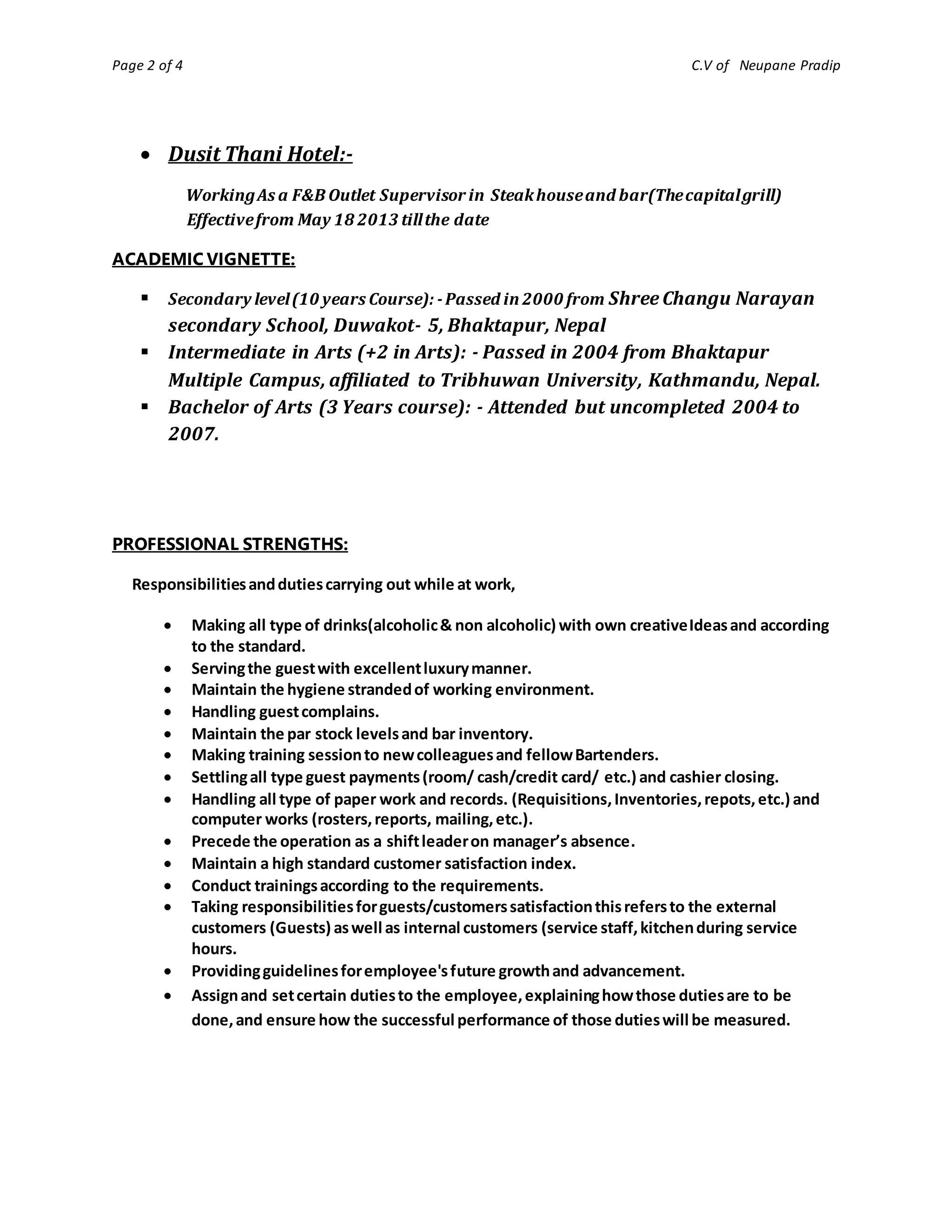 Pradip CV 1 | DOCX
