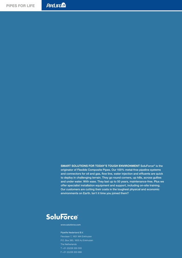 SoluForce Pipes for Pipe Brochure 2016 | PDF
