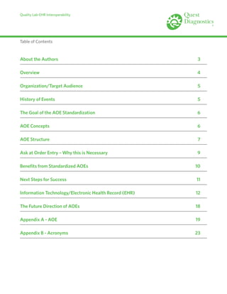 Quest Diagnostics -- Ask at Order Entry Insight 20140707 | PDF