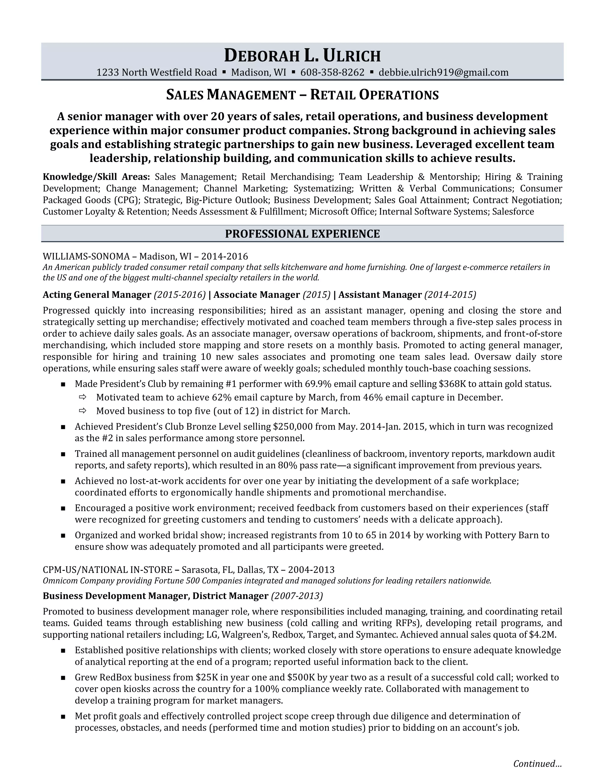 Ulrich_Debbie_Res_Final (2) | PDF