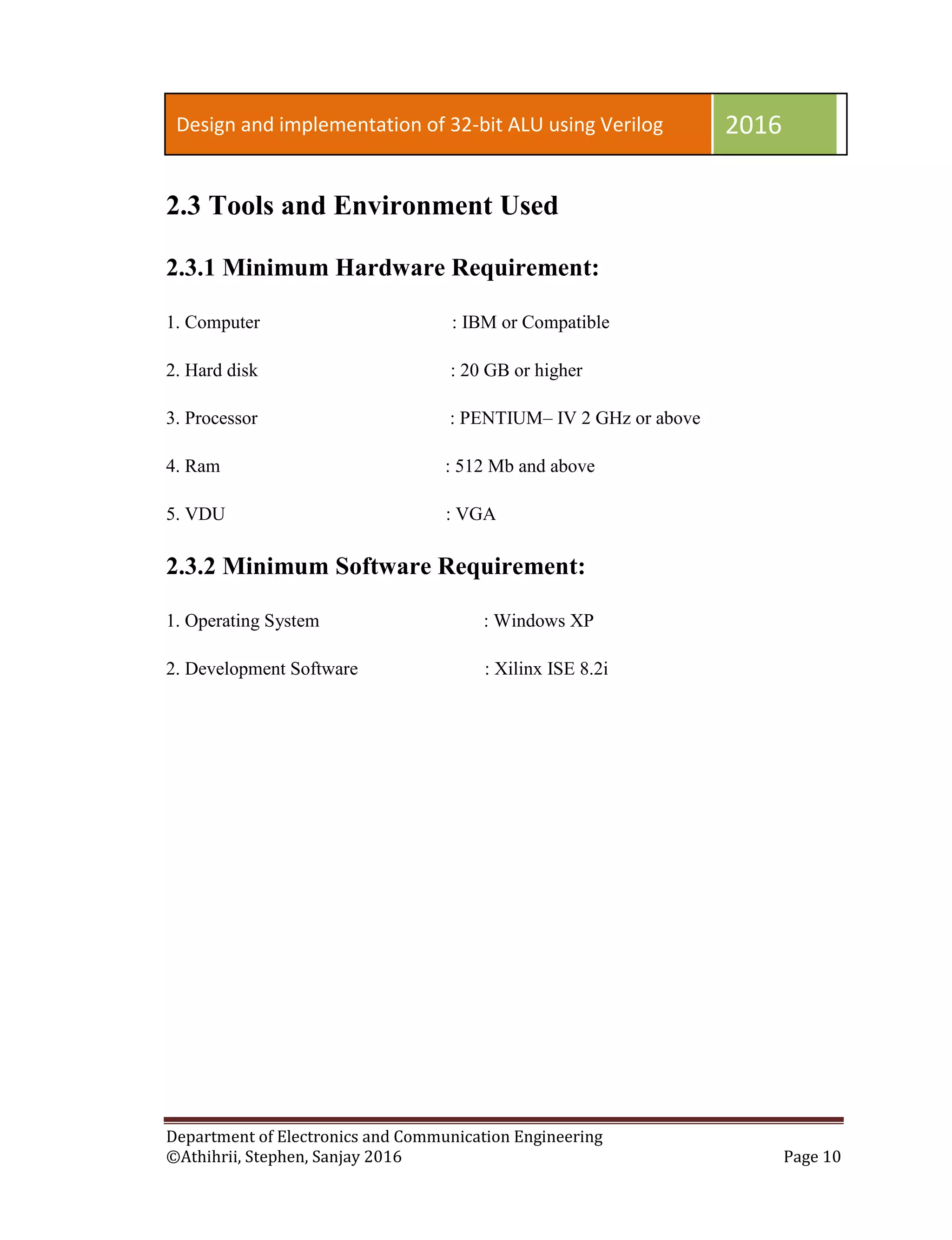 Design And Implementation Of 32 Bit Alu Using Verilog Pdf 