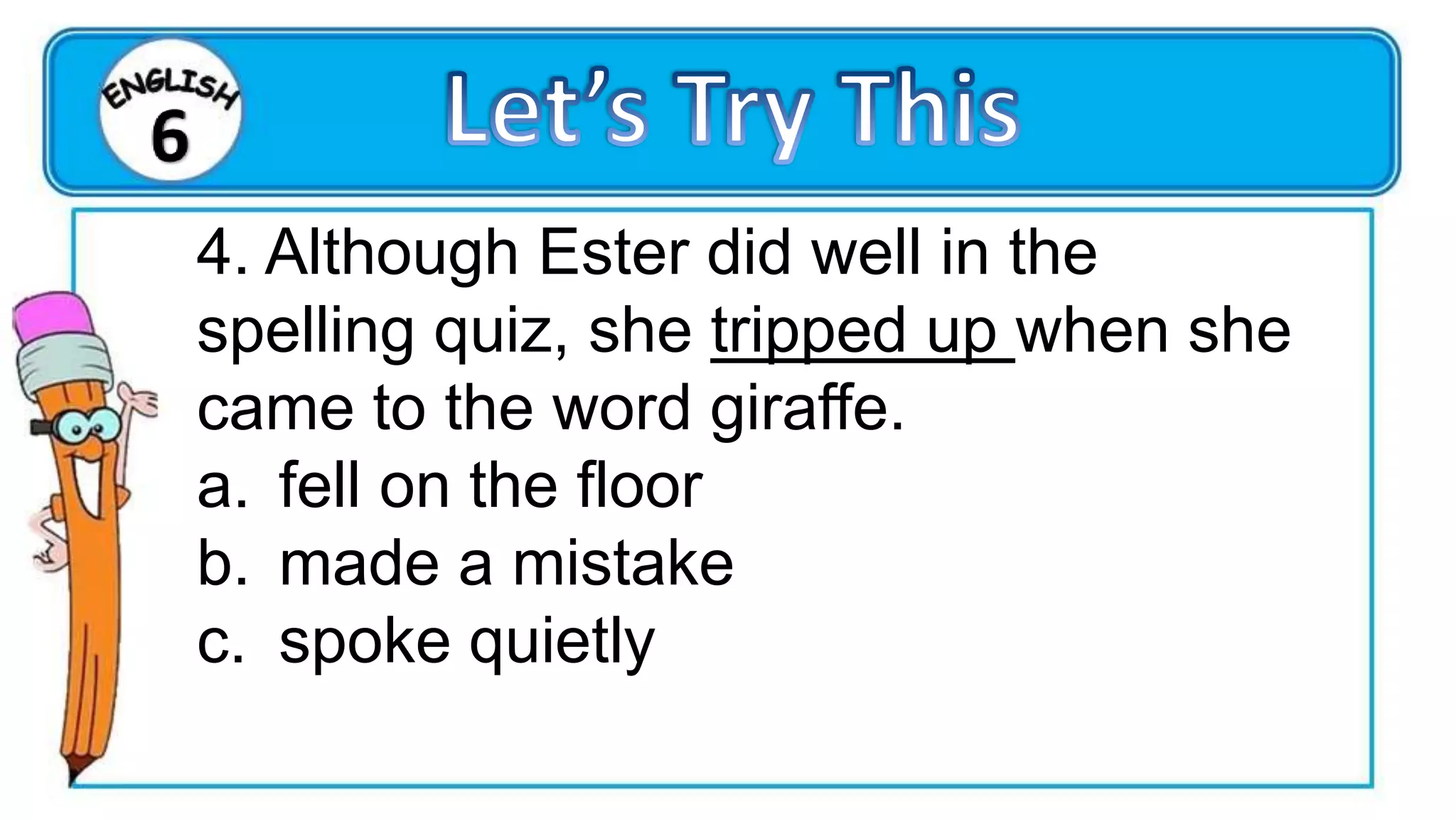 English 6 Grade 6 1st Quarter Week 1 Day 1 to 5 | PPTX