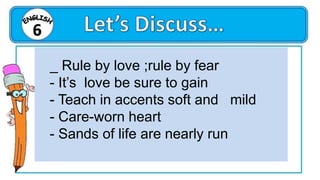 English 6 Grade 6 1st Quarter Week 1 Day 1 to 5 | PPTX