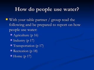 Water Notes | PPT