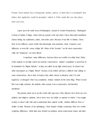 Common Application essay | PDF