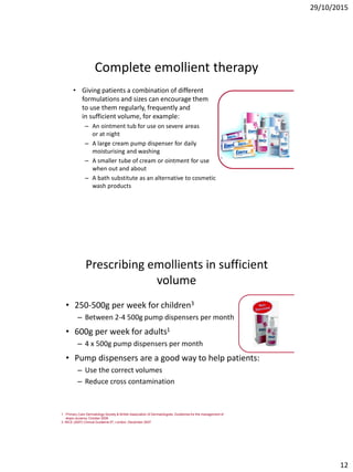 Moisturizers An Essential Component in Eczema Management | PDF