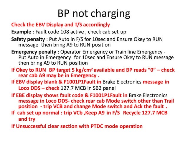 E70 CCB2 Brake system for WAG 9 Locomotive.pptx | Auto Type | Automotive