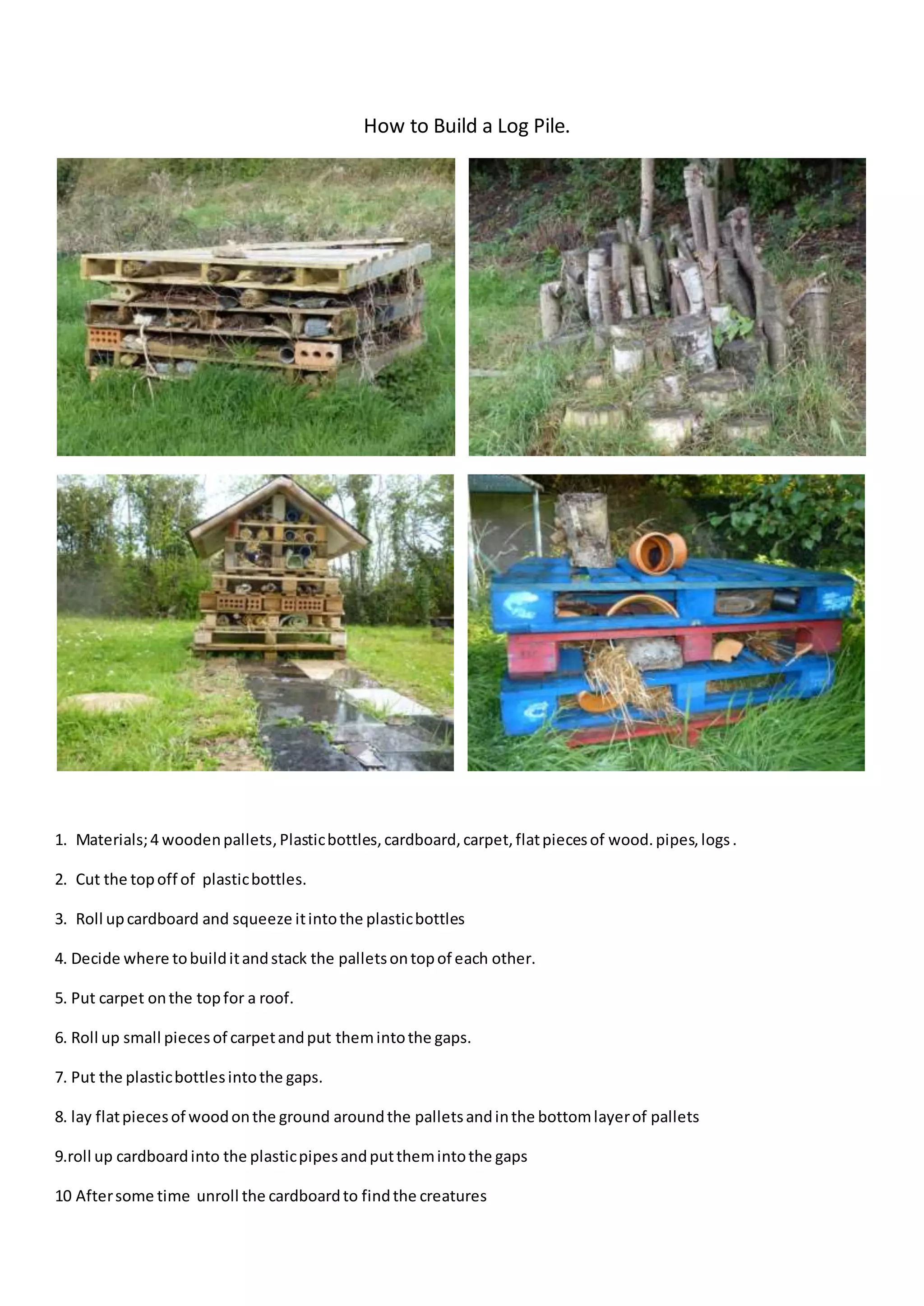 How to Build a Log Pile | PDF