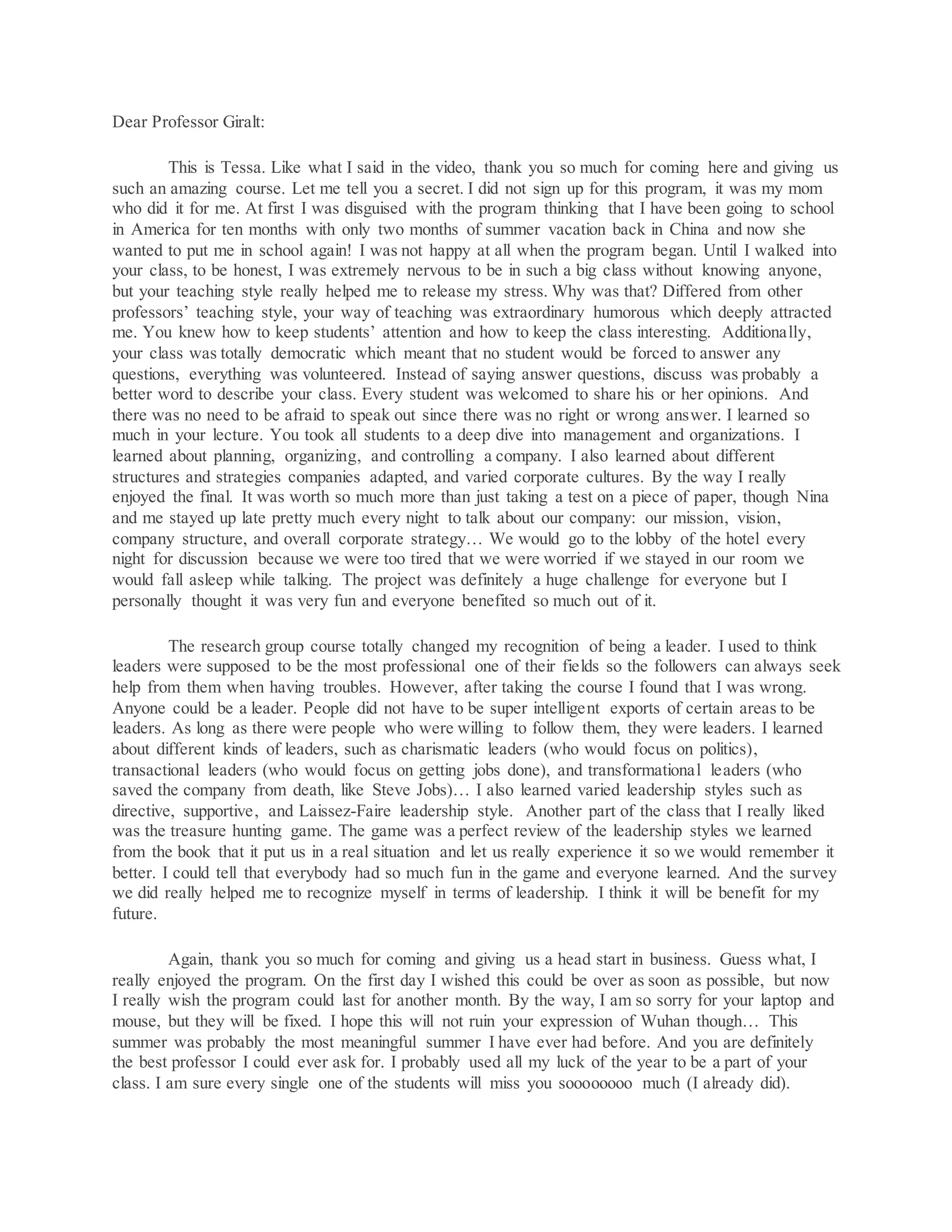 Dear Professor Giralt | DOCX