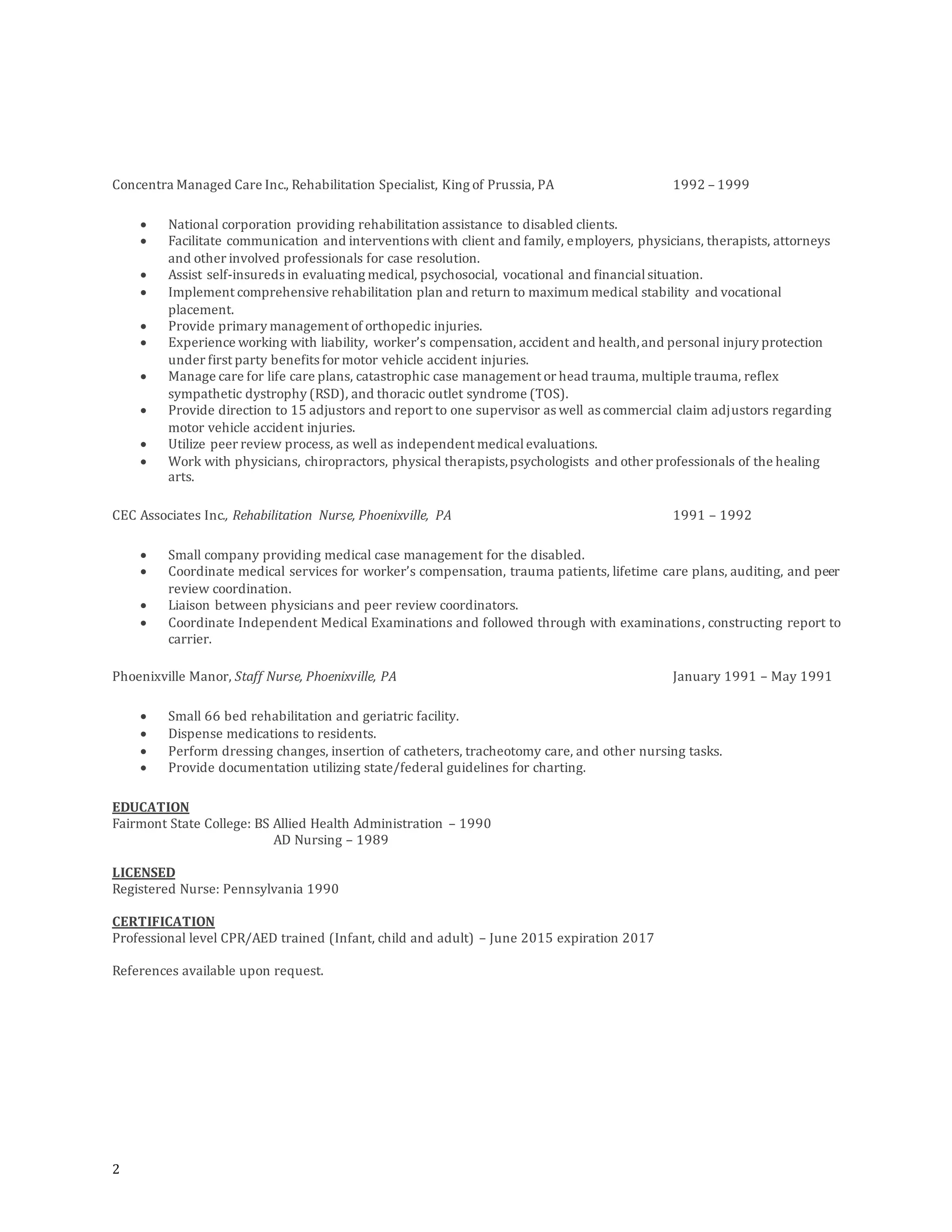 Karen Webb Resume 2016 | PDF