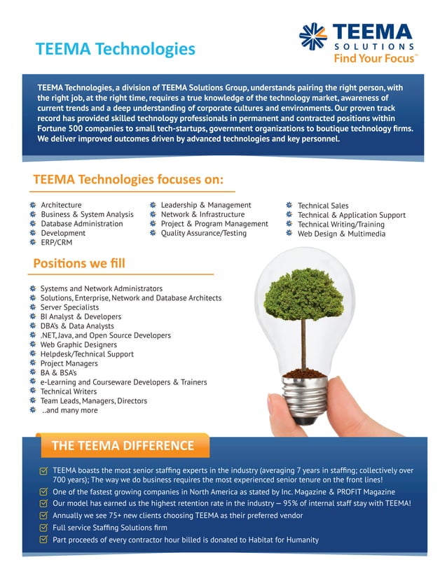 TEEMA Technology Brochure | PDF | Technology & Computing