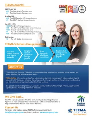 TEEMA Technology Brochure | PDF | Technology & Computing