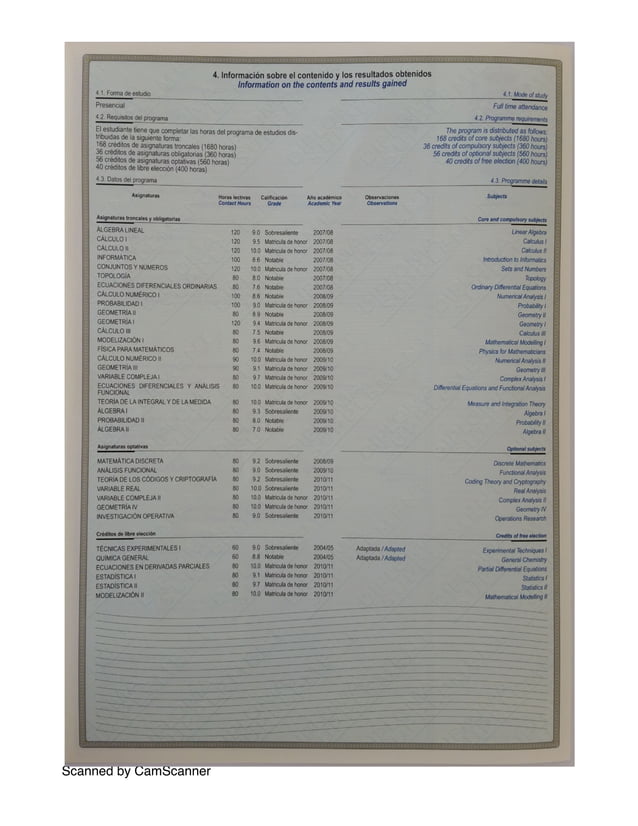 Bachelor_European_Transcript | PDF