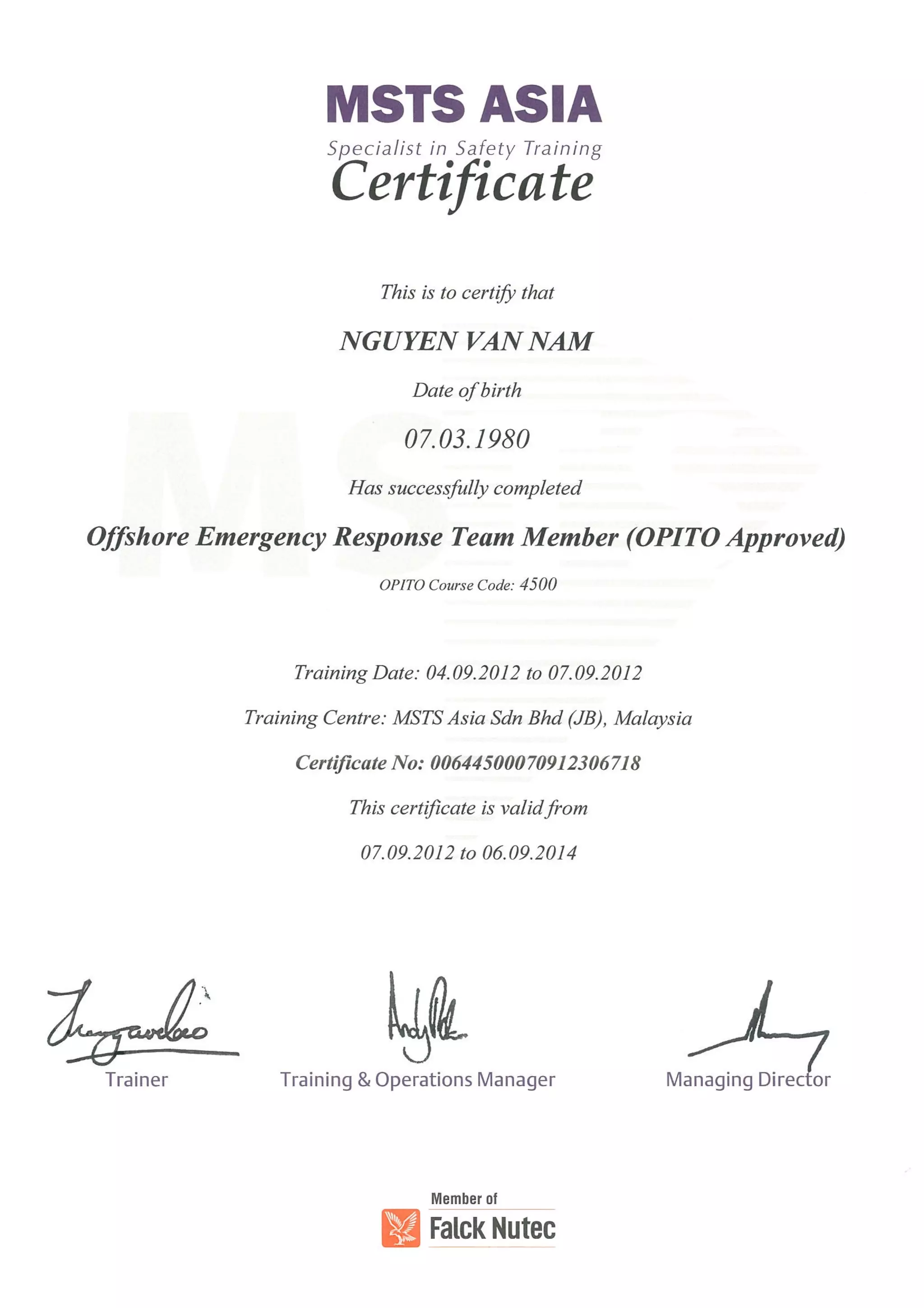 Offshore Fire Team | PDF