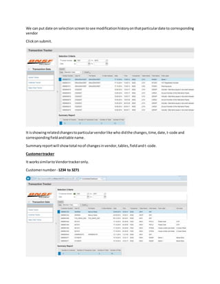 User manual for consolidated dashboard | DOCX