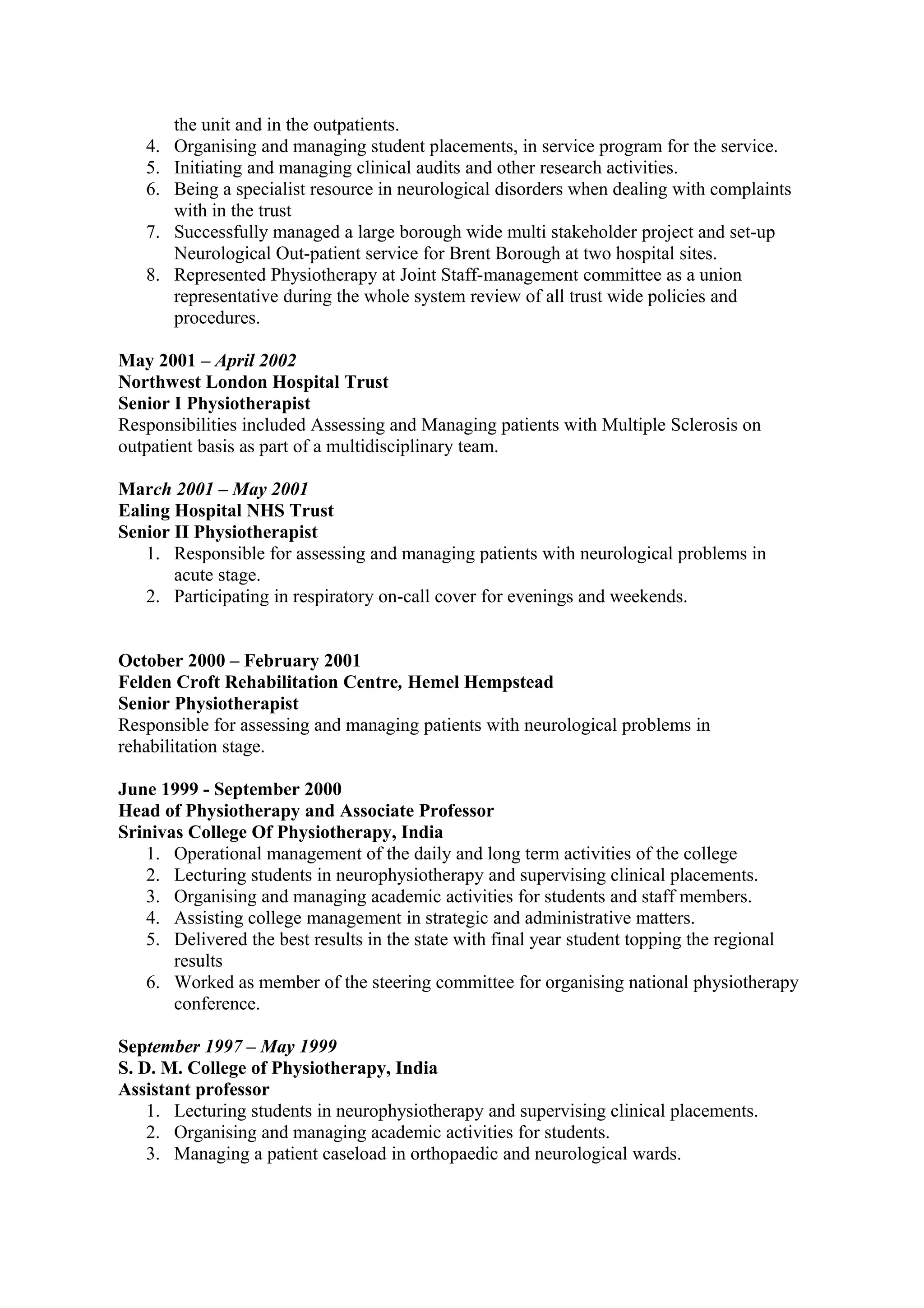 Prakash Pote CV | DOC