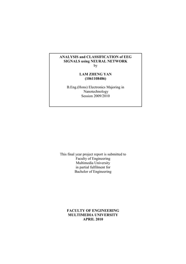 Analysis and Classification of ECG Signal using Neural Network | PDF