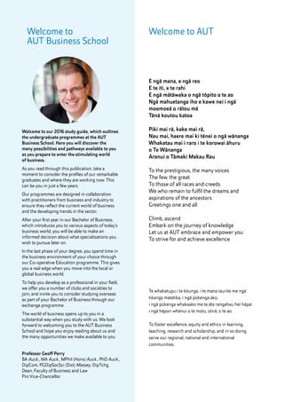 AUT Undergraduate Study Guide | PDF