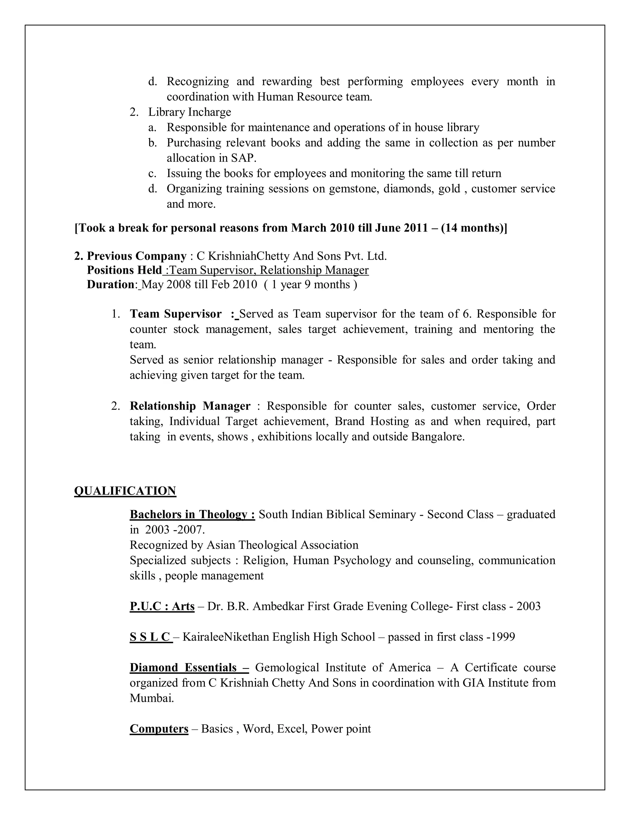 Madhu CV - Copy | PDF