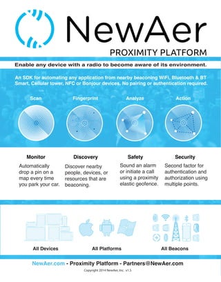 NewAer - Proximity Platform One Sheet | PDF