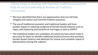 Dealing With Harmful Traditional Practices | PPT